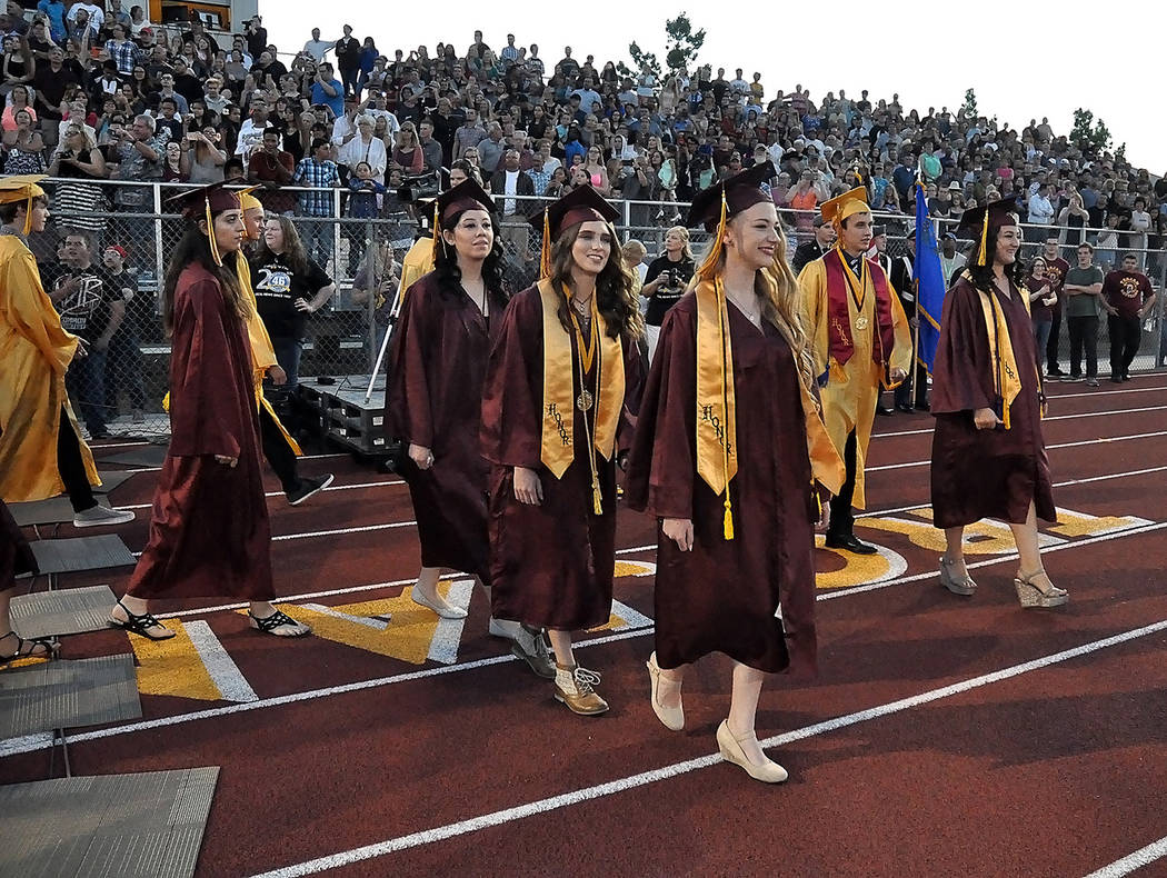 Pahrump Valley High School celebrates graduation with fireworks ...