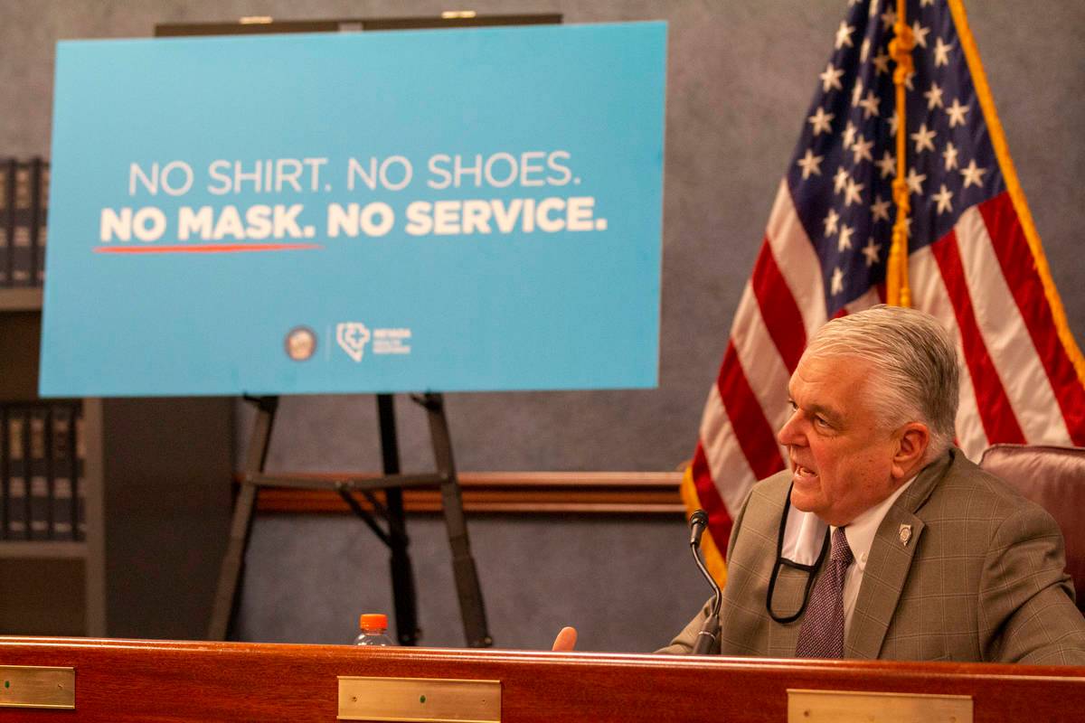 Sisolak approval drops on handling COVID crisis, poll finds | Pahrump ...