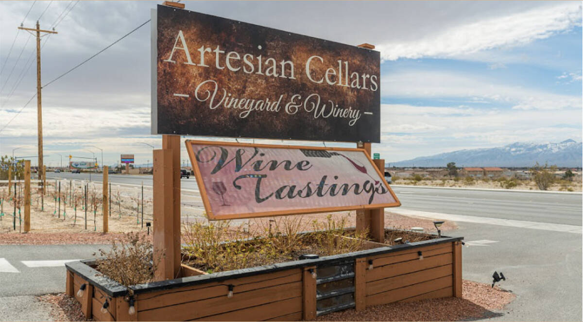 Artesian Cellars local winery and restaurant in Pahrump, Nevada ...