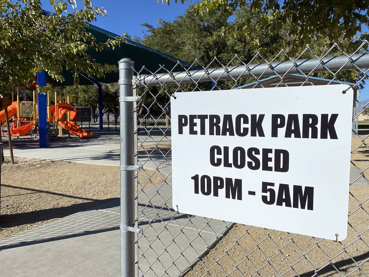 Pahrump’s park nighttime closures is now permanent. | Pahrump Valley Times